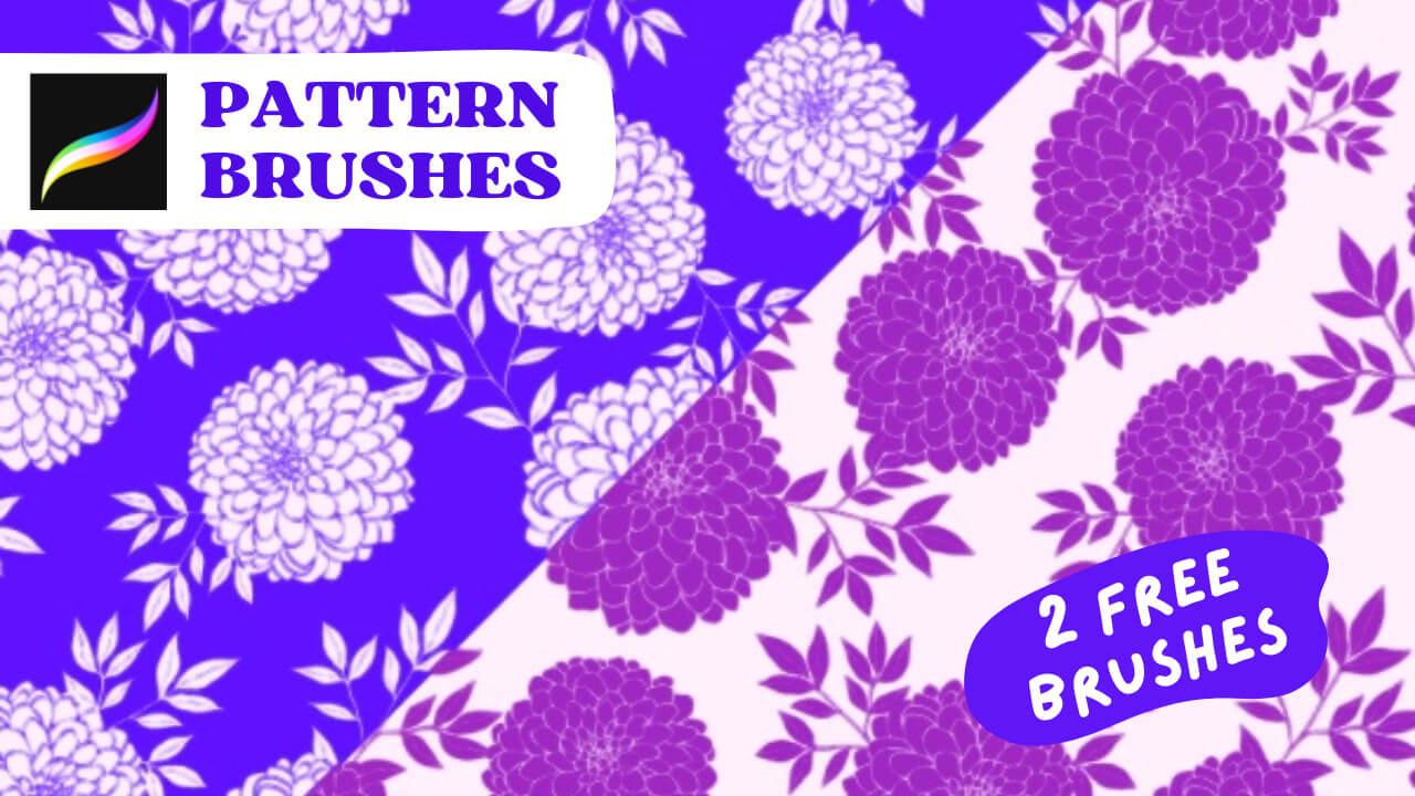 FREE Seamless Pattern Brushes for Procreate - Florals - Free Brushes ...
